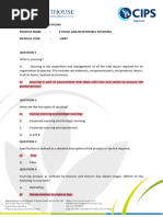 CIPS L5M4 - LO1 Questions and Sample Answers | PDF | Performance Indicator | Procurement
