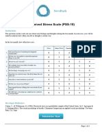 Perceived Stress Scale (PSS) & Example - Free PDF Download | PDF ...