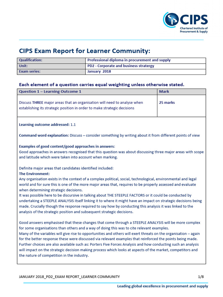 Pd2 PM Report | PDF | Strategic Management | Supply Chain