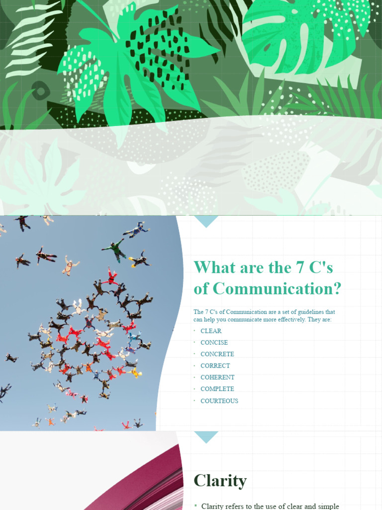 7 C of Communication | PDF | Communication | Information