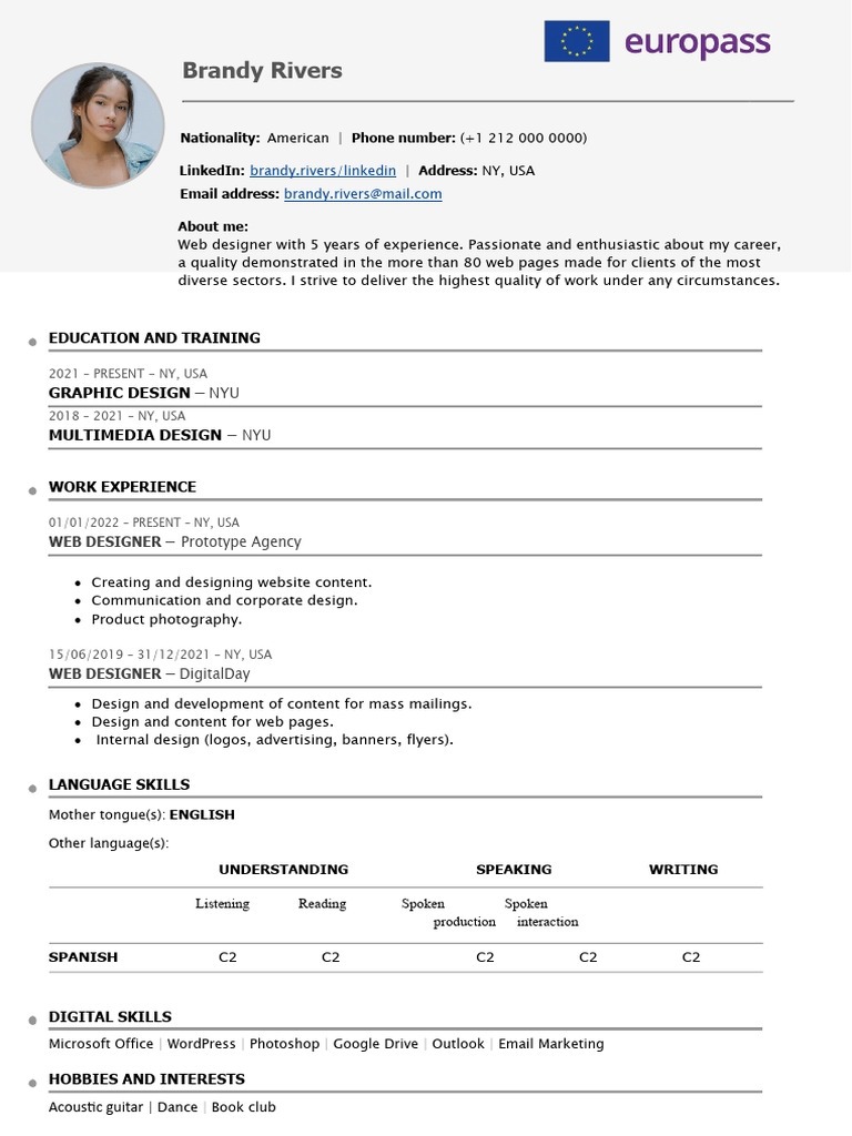 Template CV | Download Free PDF | Web Design | World Wide Web