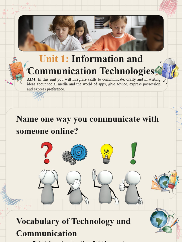 Lesson 1 Vocabulary | PDF | Computer Network | Communication