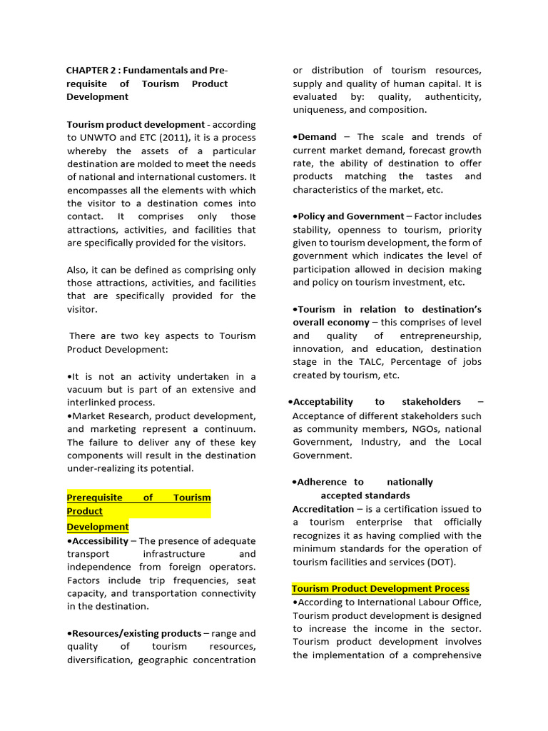 Adhd TPD Reviewer | PDF | Swot Analysis | Tourism