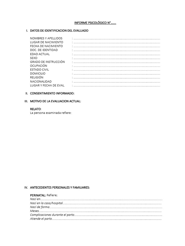 Formato de Entrevista Presencial | PDF