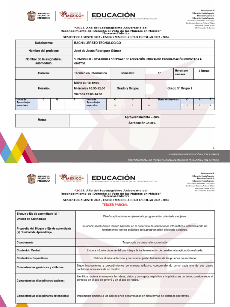 2º 07 Sub I Desarrolla Software de Aplicaciones Con Programacion Orientada A Objetos 3a | PDF ...