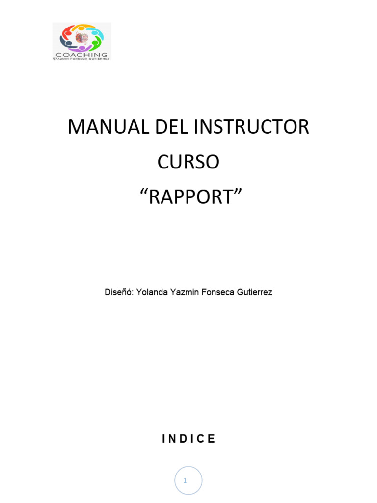2.-Manual Del Instructor | PDF | Comunicación | Comunicación no verbal