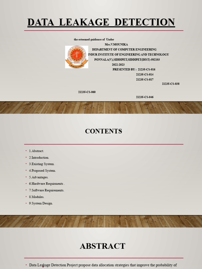 Data Leakage Detection1 | PDF | Software | Cyberspace