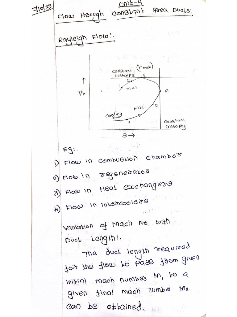 Gas Dynamics Notes ct3 | PDF