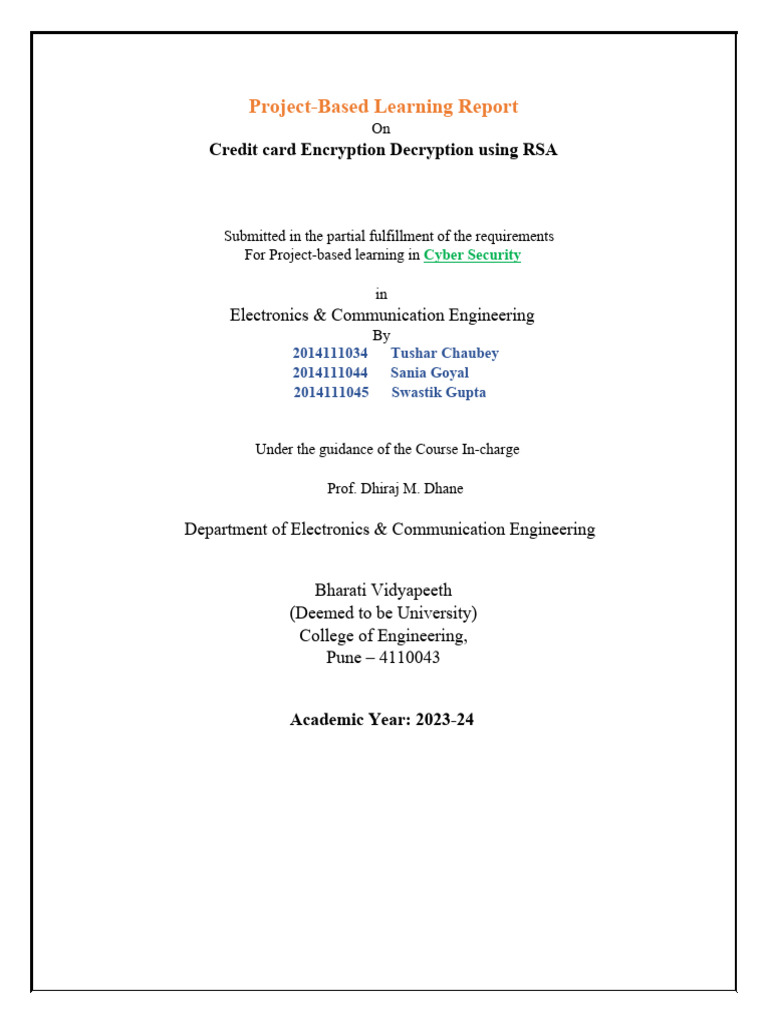Cs PBL File | PDF | Key (Cryptography) | Public Key Cryptography