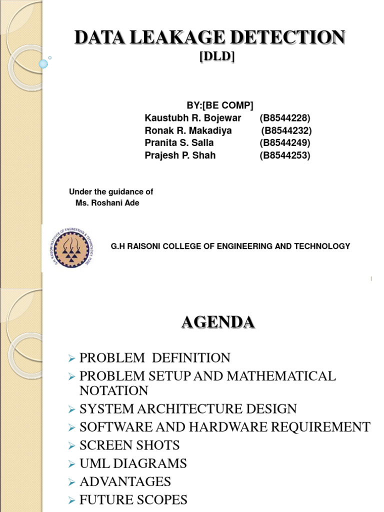 Data Leakage Detection | Download Free PDF | Computer File | User (Computing)