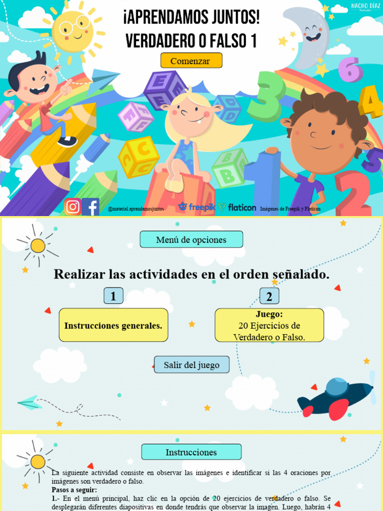 Ejercicios de Verdadero o Falso | PDF
