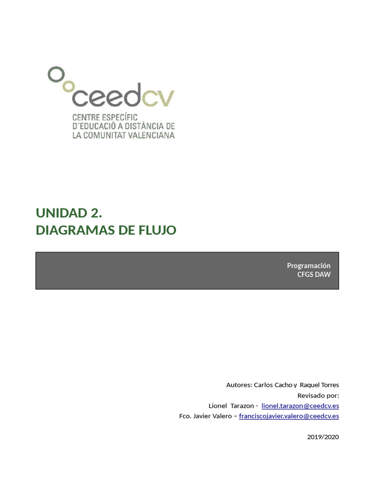 UD2 Diagramas de Flujo | PDF | Periférico | Algoritmos