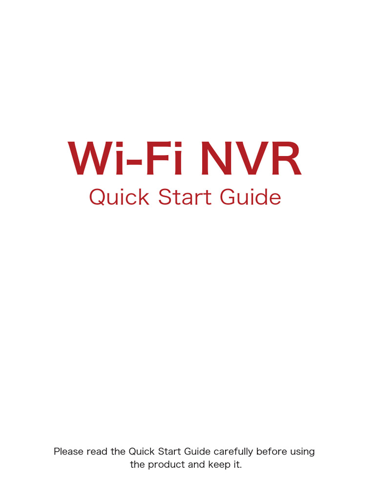 Herospeed Wi-Fi NVR Setup Guide | PDF | Wi Fi | Computer Network