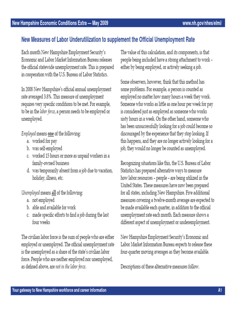 Underutilization | PDF | Discouraged Worker | Current Population Survey