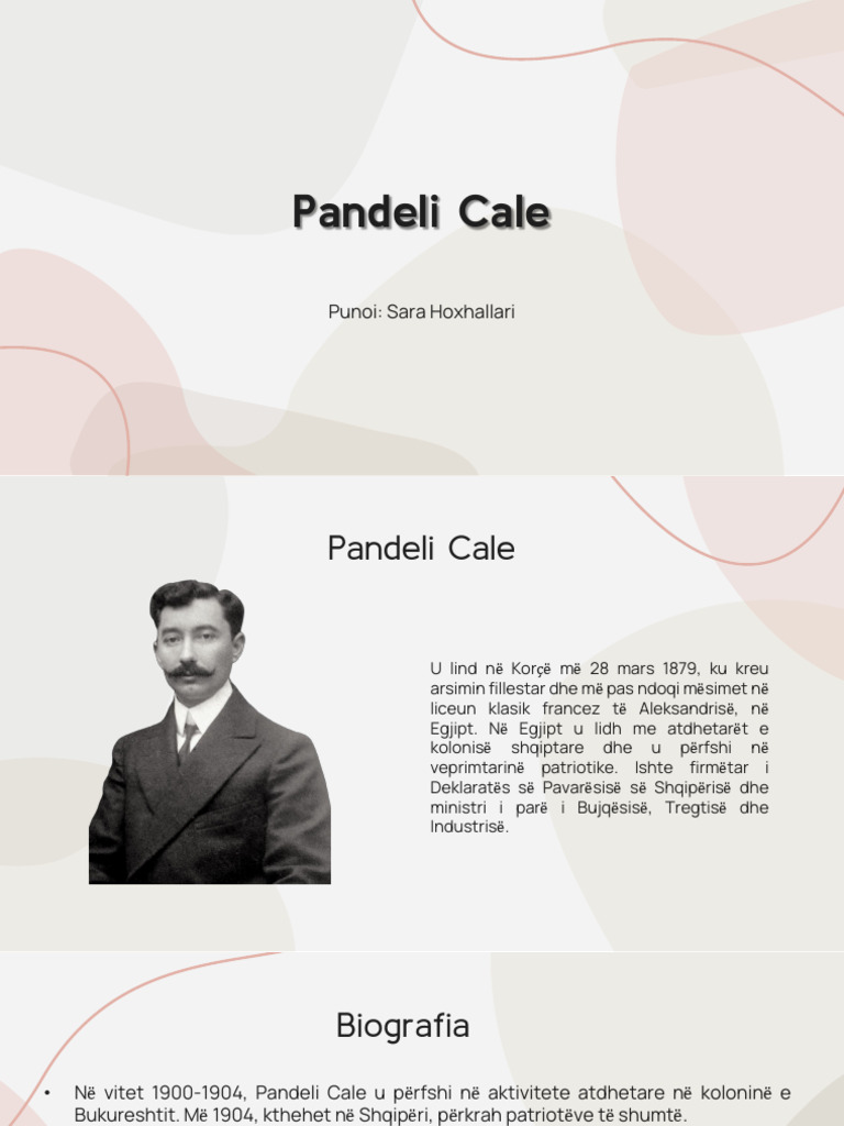 Pandeli Cale Biografia | PDF