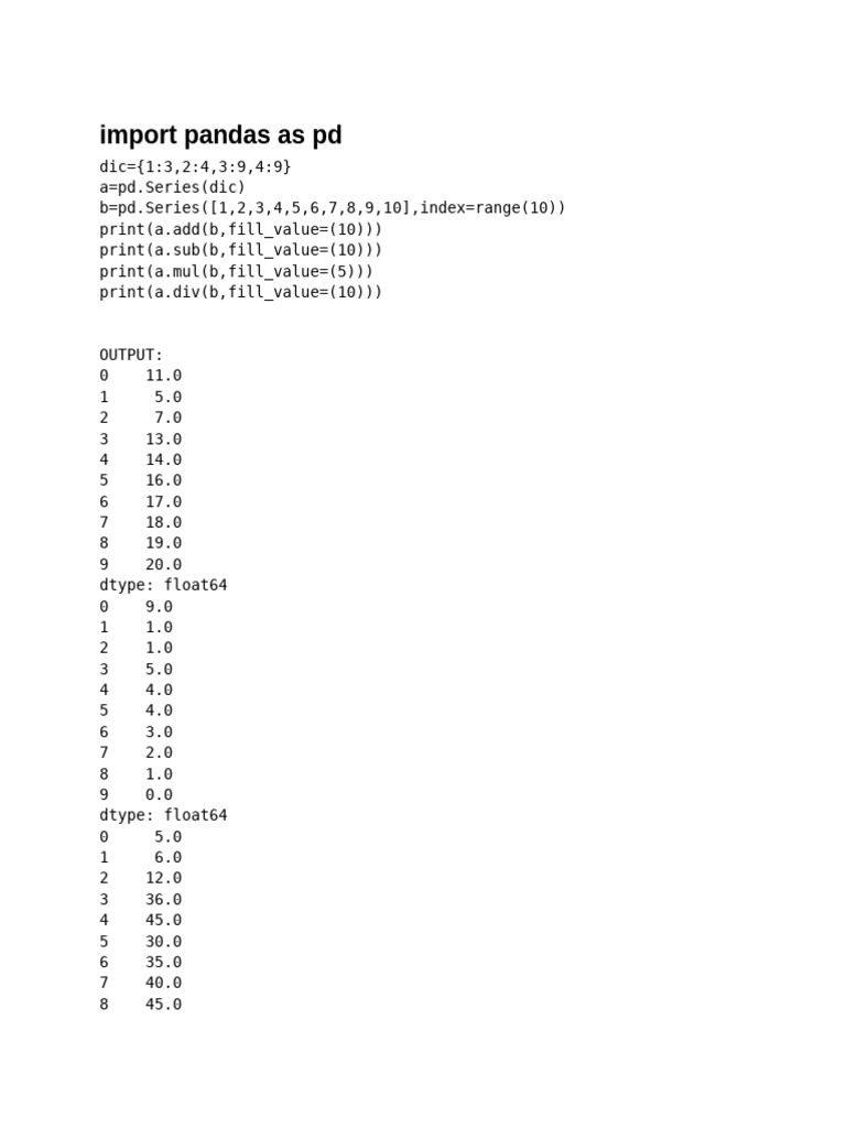 Import Pandas As PD | PDF | Computer Programming