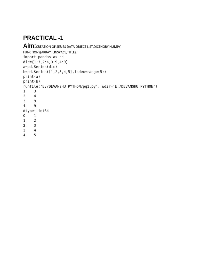 Practical - 1 Aim | PDF | Computer Data | Software Development