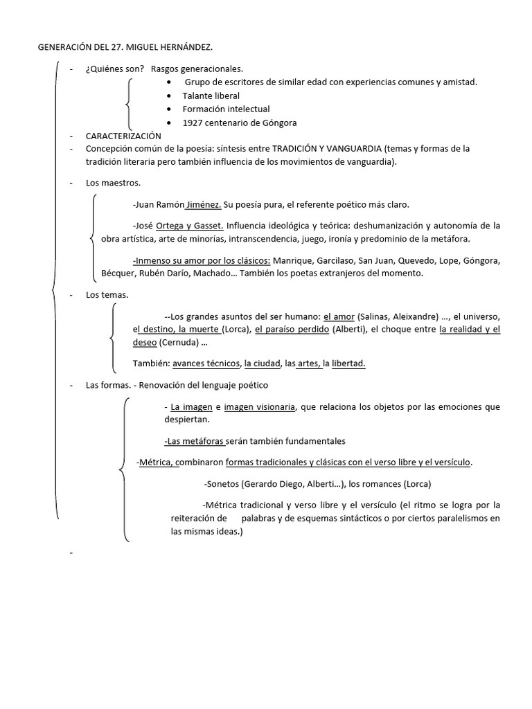 Esquema 27 | PDF | Literatura en español | Poesía
