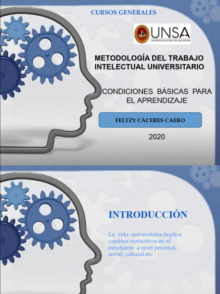 Condiciones Básicas Del Aprendizaje Mtiu | PDF | Aprendizaje | Conocimiento