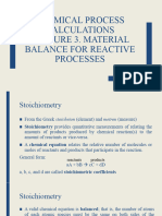 Material Balance in Chemical Reactions | PDF | Stoichiometry | Chemical ...
