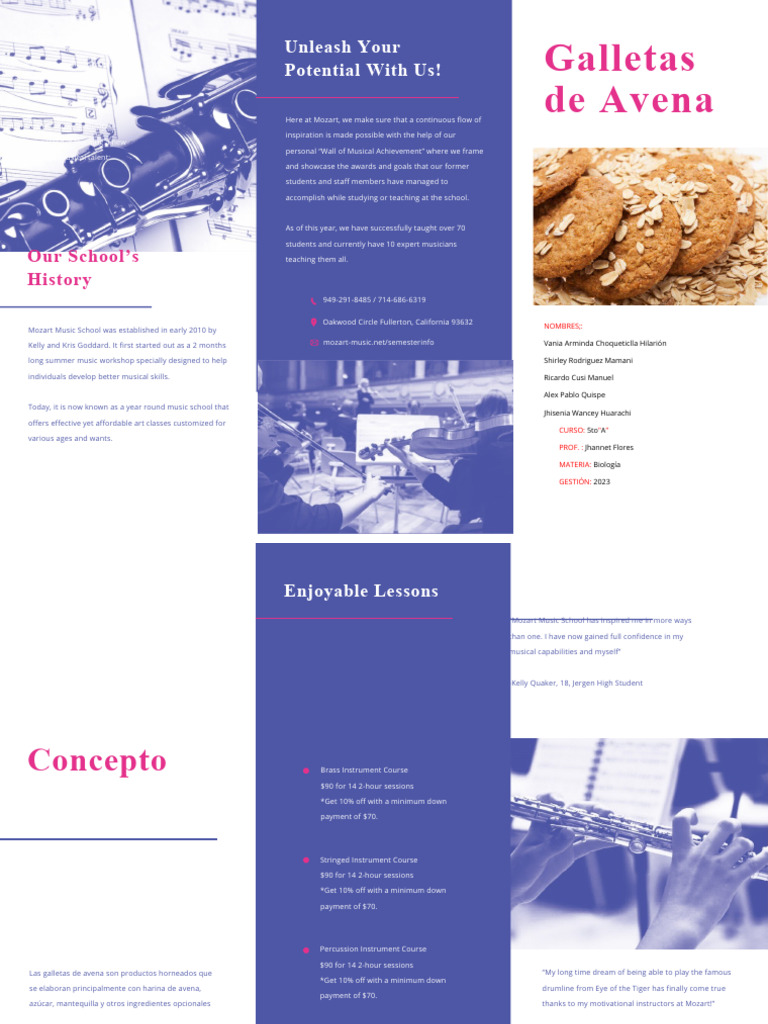 Plantilla de Triptico en Word 9 | PDF | Performing Arts