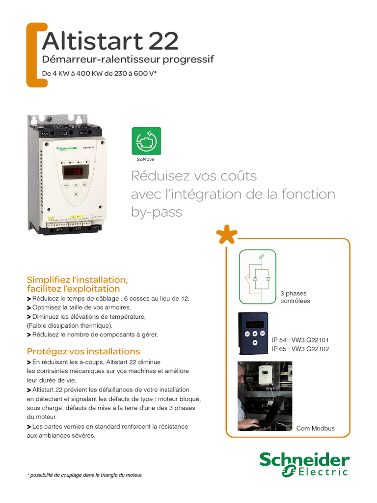 Démarreur Altistart 22 : Performance et Fiabilité | PDF | Puissance ...