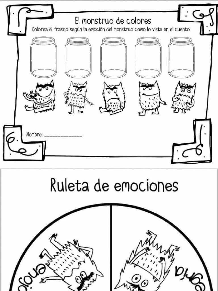 Actividades Monstruo de Colores | PDF