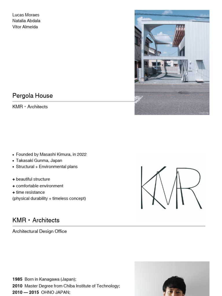 Pergola House by KMR Architects | PDF | Civil Engineering | Architectural Elements