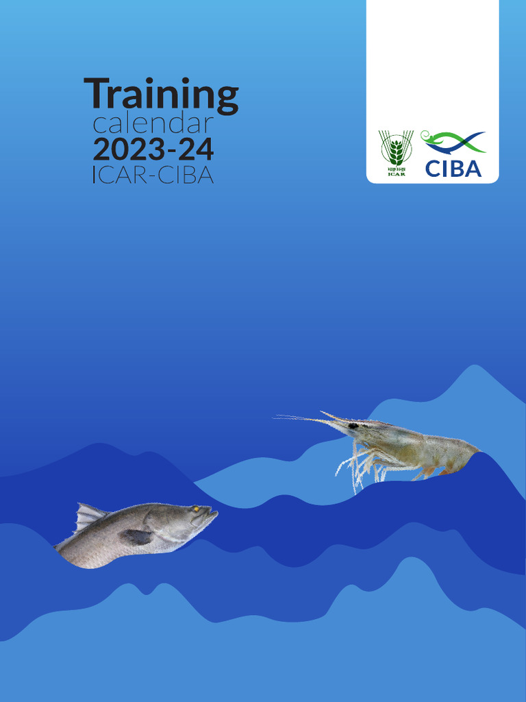 CIBA Training Calendar 2023-24 | PDF | Aquaculture | Fishery