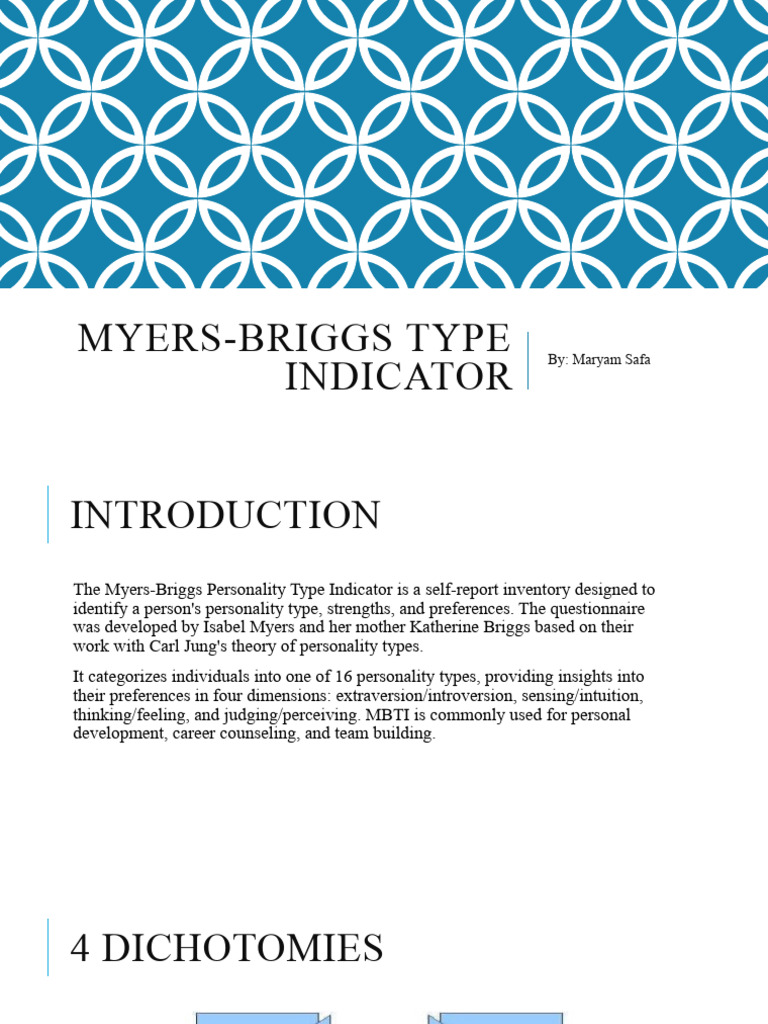 Myers-Briggs Type Indicator | PDF | Extraversion And Introversion ...