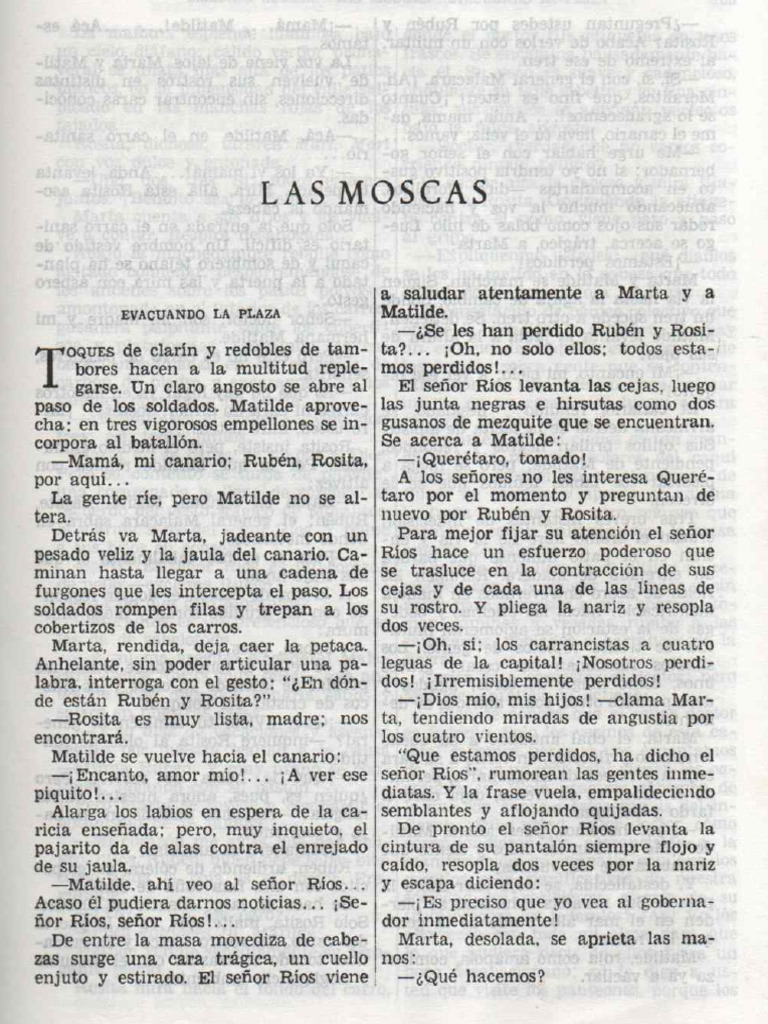 Las Moscas pt1 | PDF