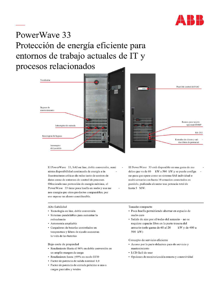 PowerWave 33 160 KVA - 500 KVA ES | PDF