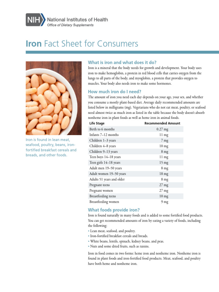 Iron Consumer | PDF | Anemia | Dietary Supplements
