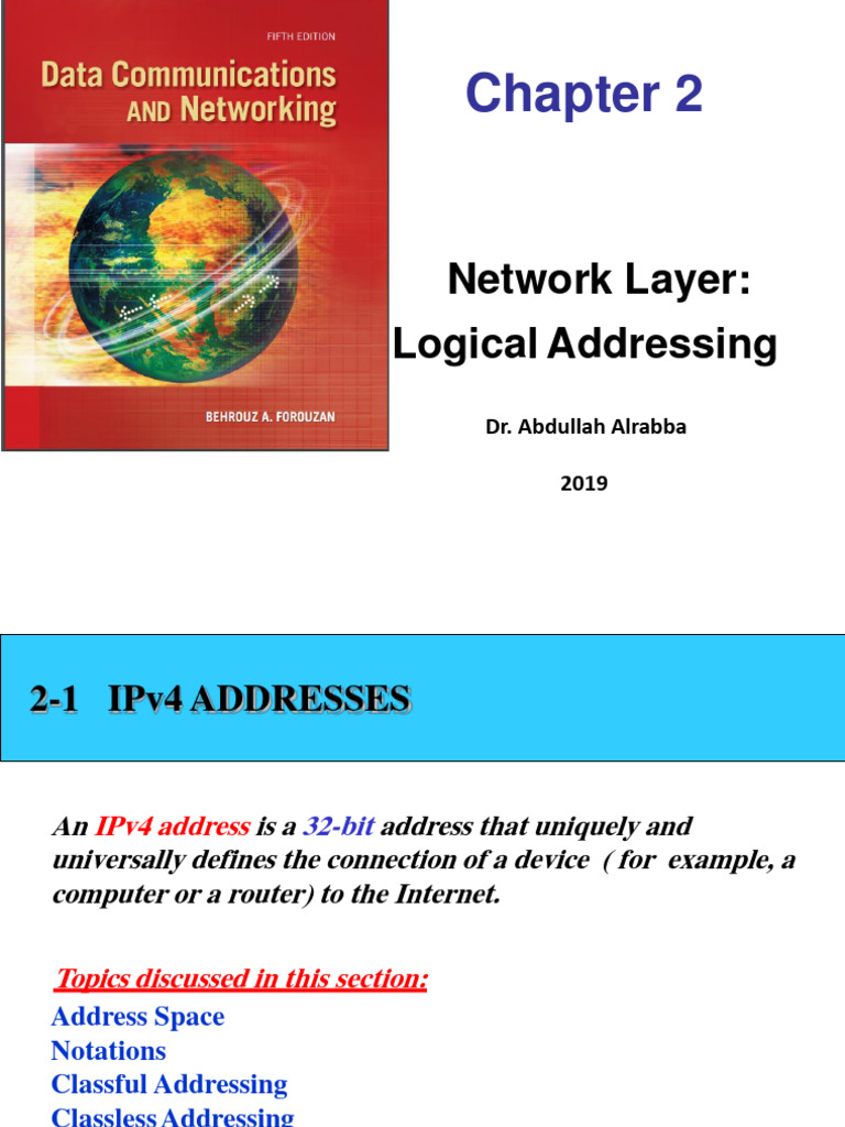 CH2 Network Addressing | PDF | I Pv6 | Computer Engineering
