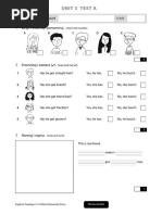 Tiger 3 Unit 5 Test STANDARD | PDF