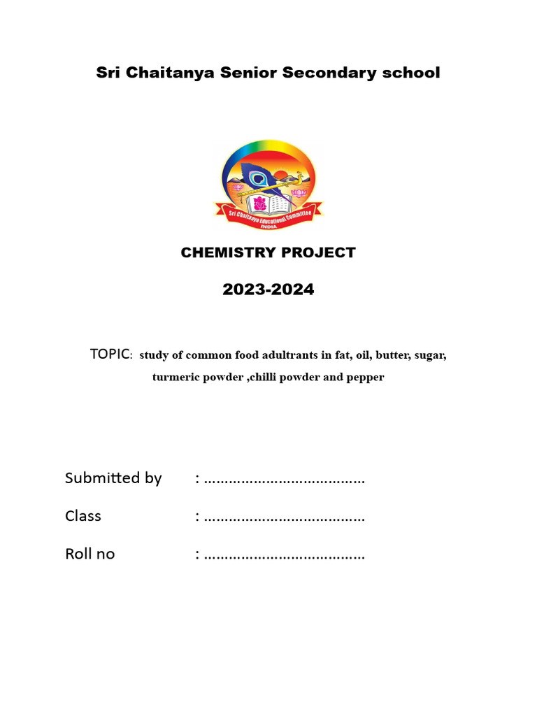 Chemistry Proj Exp 8 | PDF | Chili Pepper | Lead
