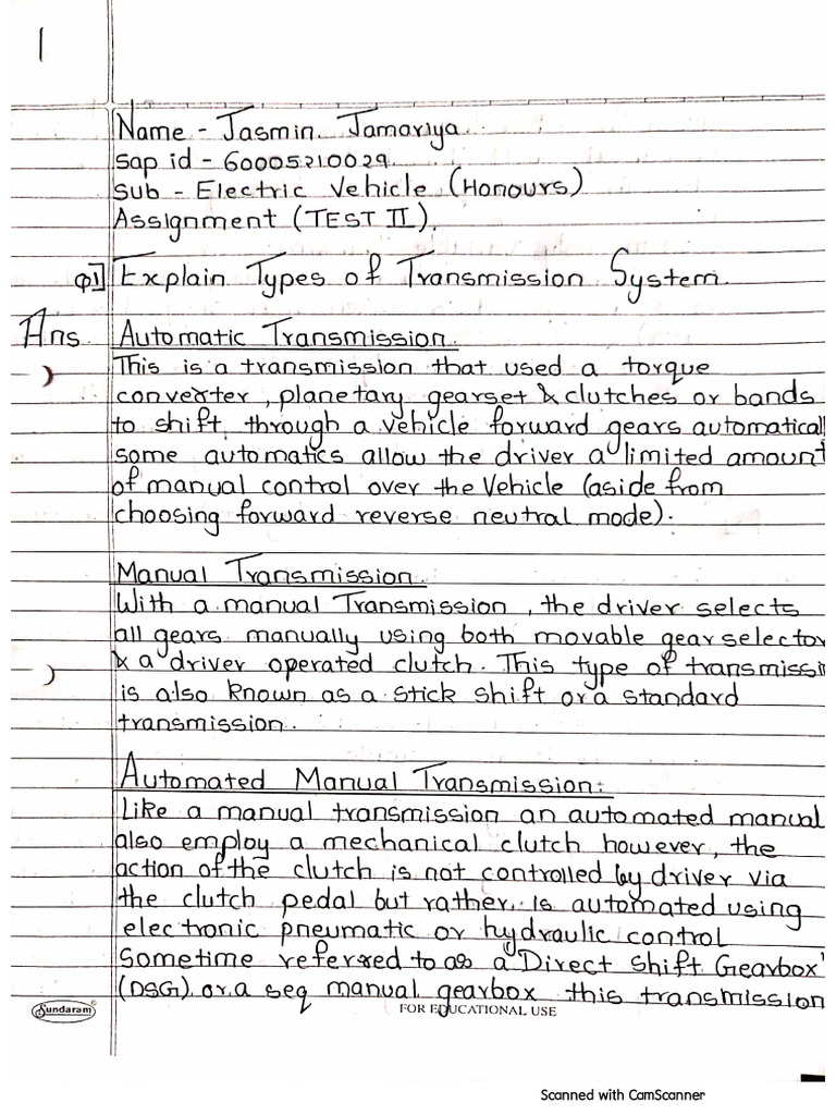 Ev Assignment Test Pdf 0458