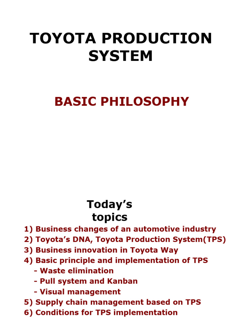 Basic Filosofi TPS - English - Indonesia | PDF | Lean Manufacturing ...