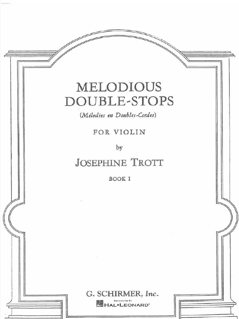 PDF Josephine Trott Melodious Double Stops For Violin Book I Compress | PDF