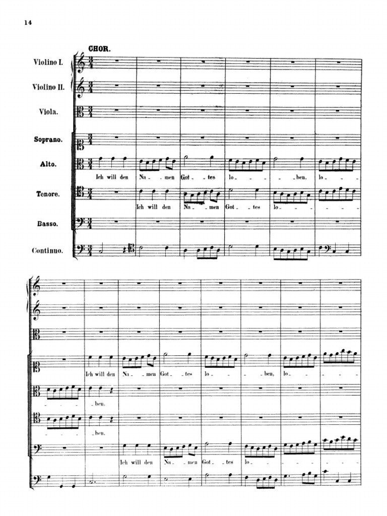 BACH BWV 142 Coro 2 | PDF