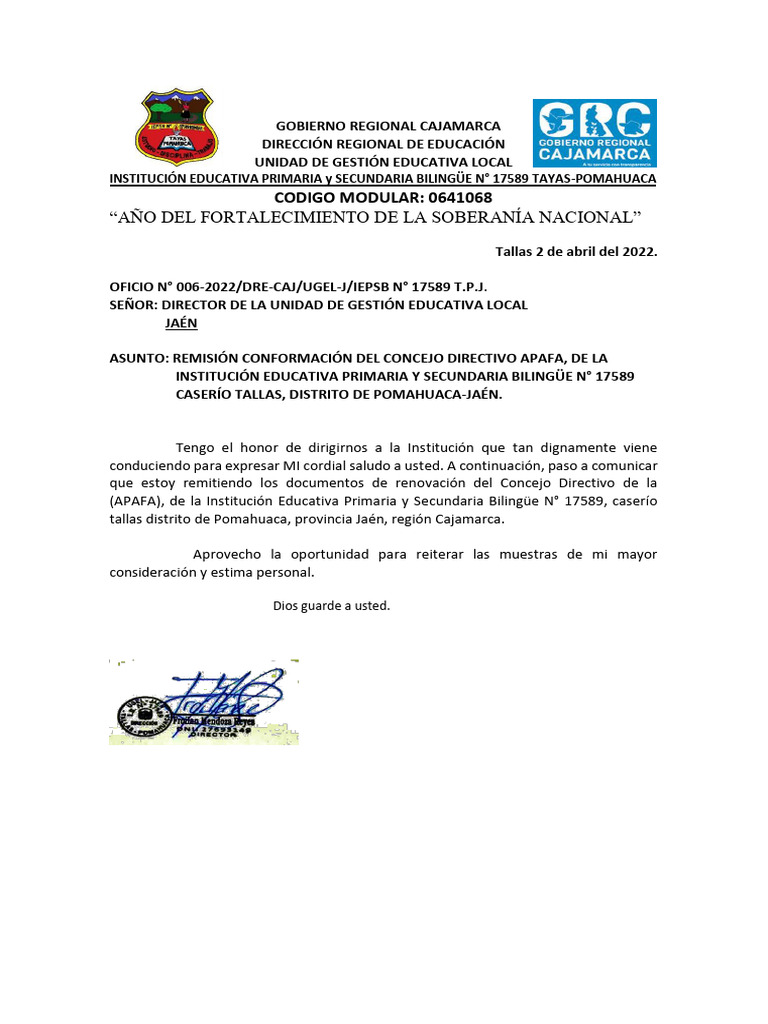 Conformación Apafa 2022 | PDF | Gobierno