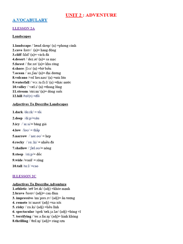 FRIENDS GLOBAL 10-UNIT 2-Keys | PDF