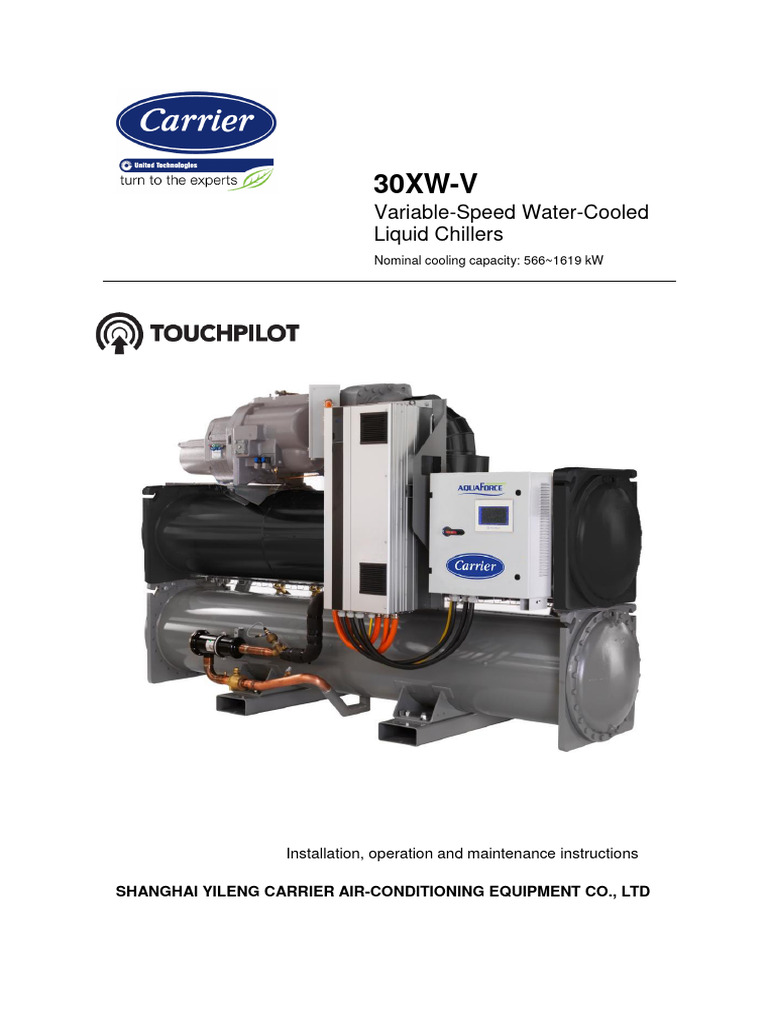 Variable-Speed Water-Cooled Liquid Chillers: Shanghai Yileng Carrier Air-Conditioning Equipment ...