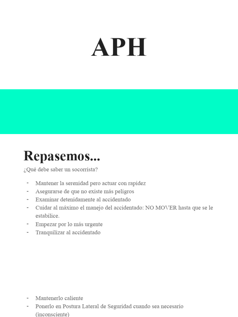 Atención Prehospitalaria APH | PDF | Legumbres | Respiración