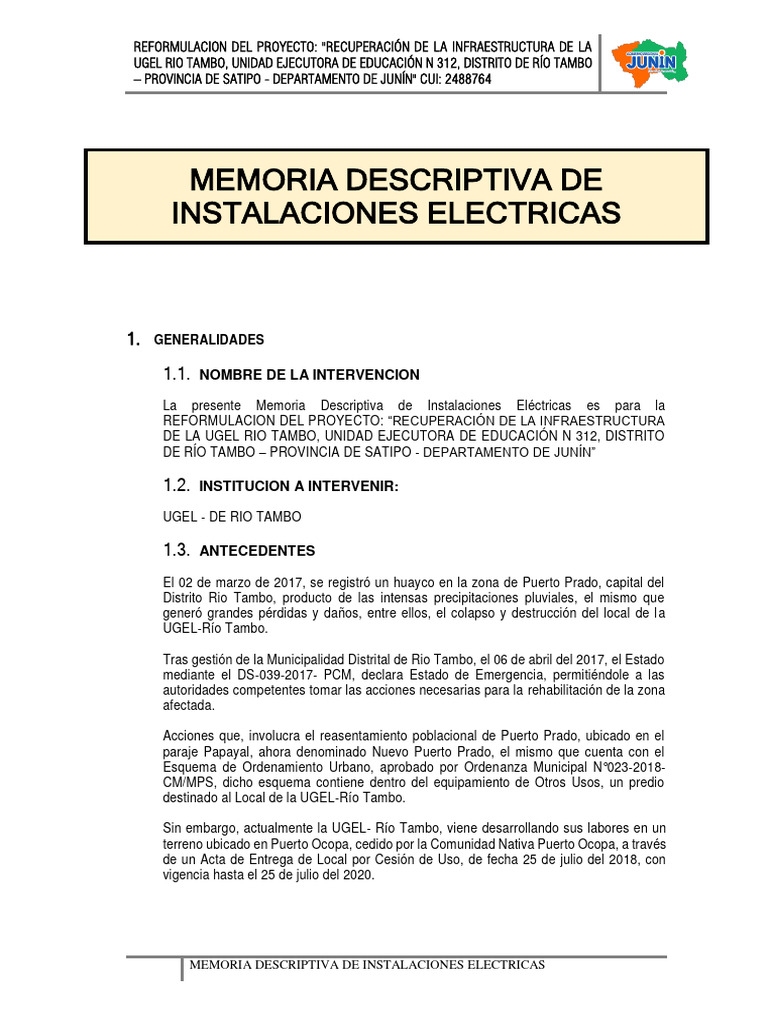 MD - Instalaciones Electricas - Final | PDF | Resistencia Eléctrica y Conductancia | voltaje