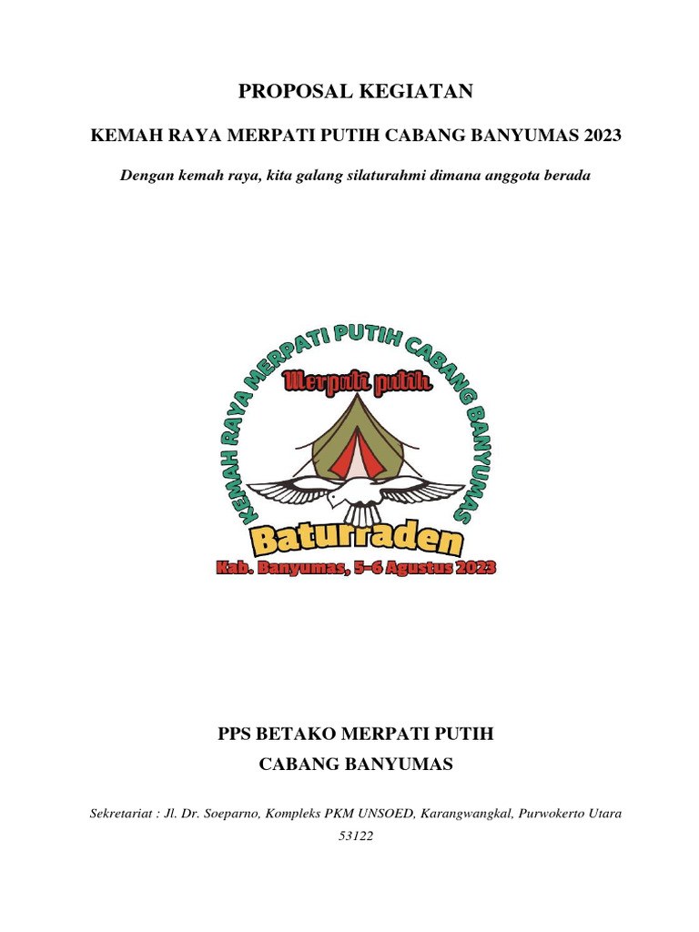 Proposal Kegiatan Kemah Bersama | PDF