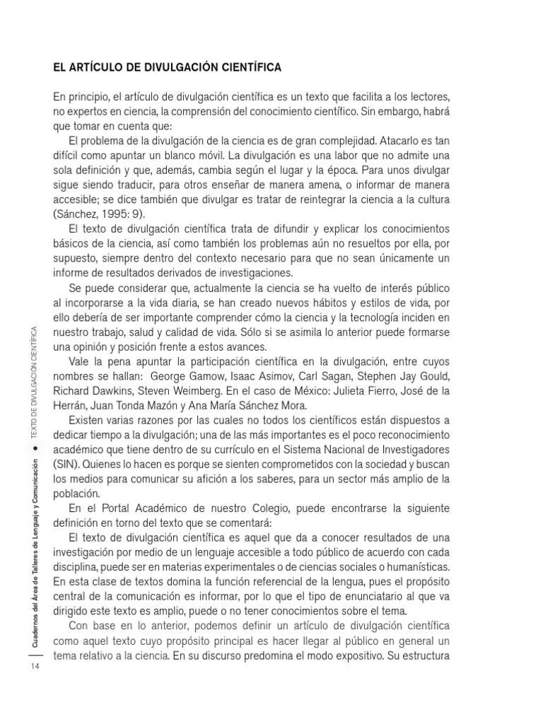 Texto de Divulgacion Cientifica | PDF | Arsénico | Ciencia popular Texto de Divulgacion Cientifica | PDF | Arsénico | Ciencia popular