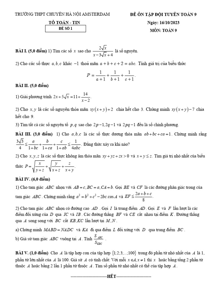 De So 1 Ngay 16 10 2023 Pdf