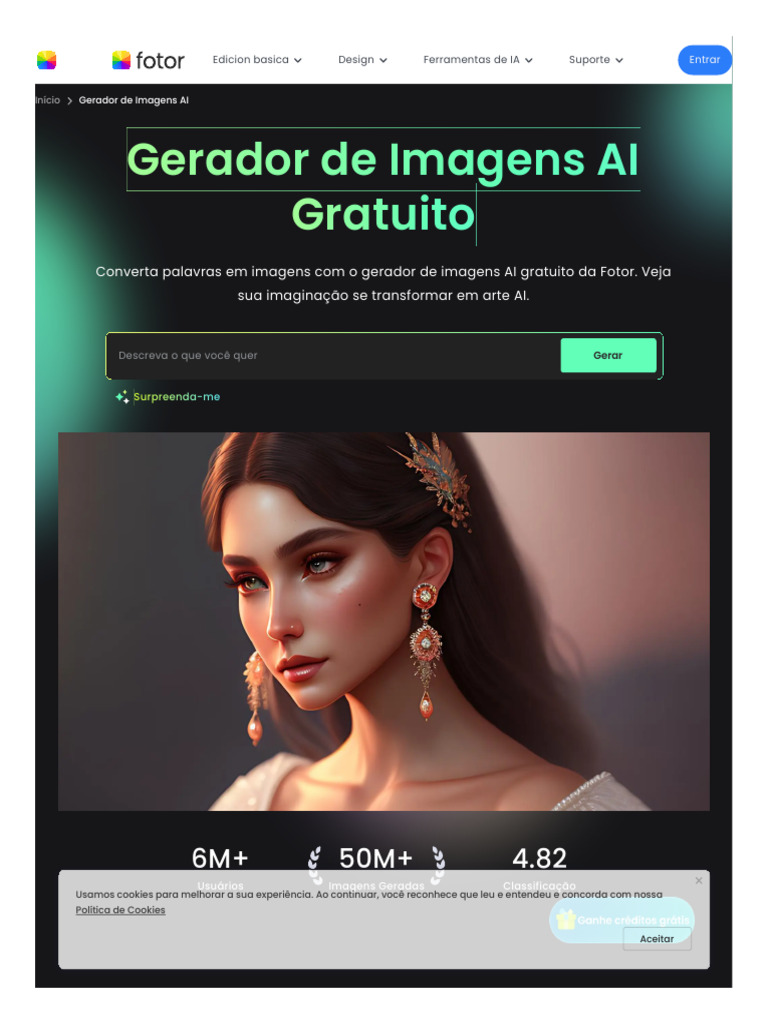 Gerador de Imagens AI - Texto para Imagem Grátis - Fotor | PDF | Imagem ...