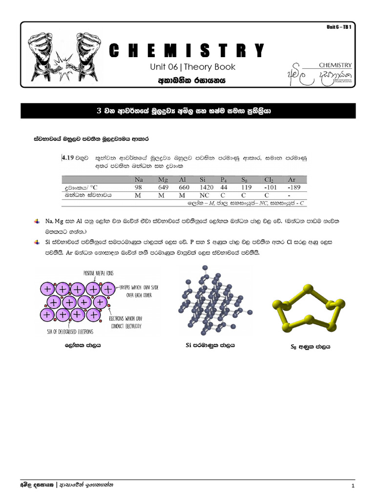 Inorganic Day 1 Tute | PDF